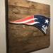 New England Patriots 3-D Wood Sign Hand Made - Etsy