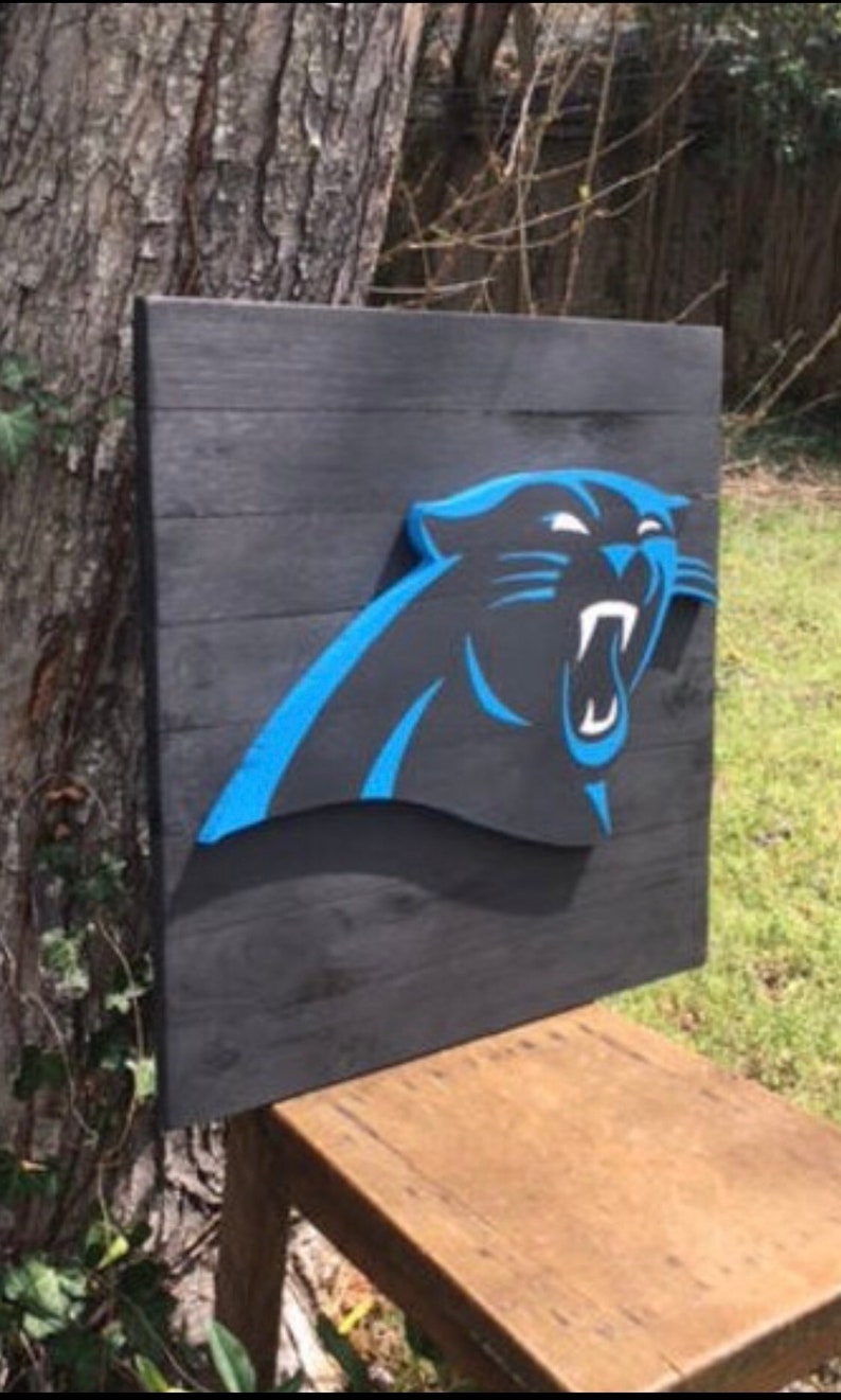 Carolina Panthers 3D Handmade Wood Sign! - Etsy