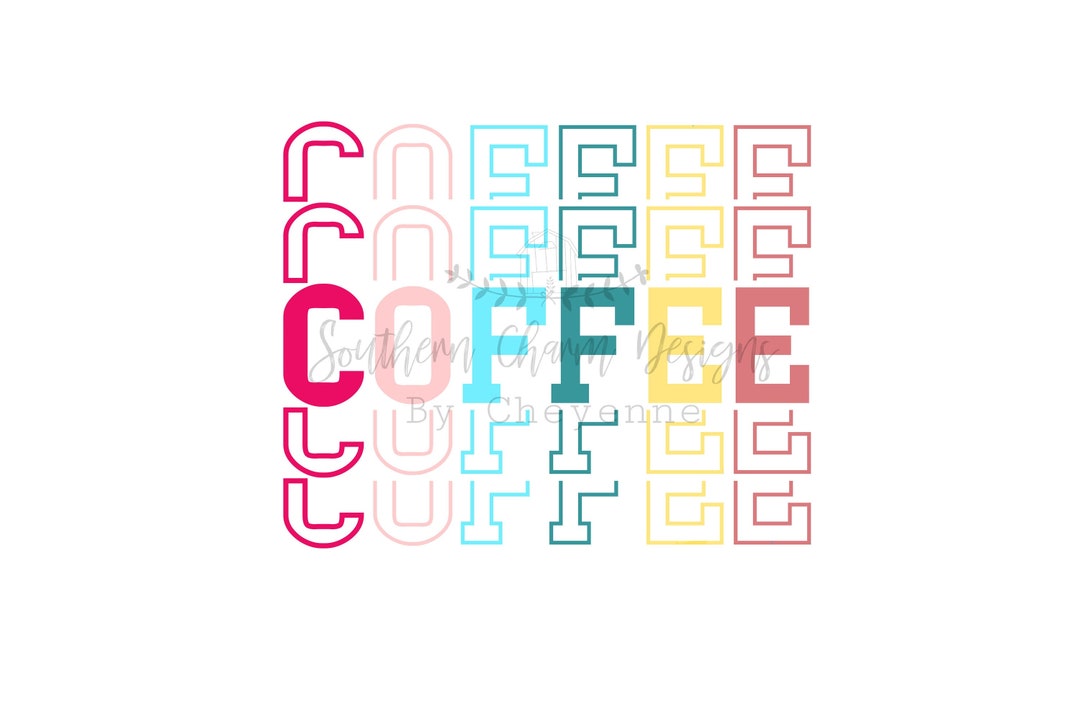 Coffee Repeat Coffee Lovers Design PNG DIGITAL DOWNLOAD for Sublimation ...