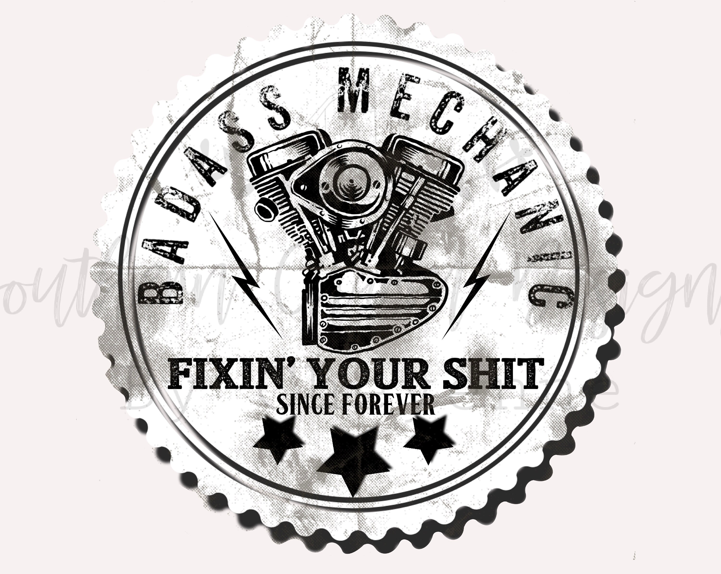 Men’s Mechanic Design PNG DIGITAL DOWNLOAD for Sublimation or Screens ...