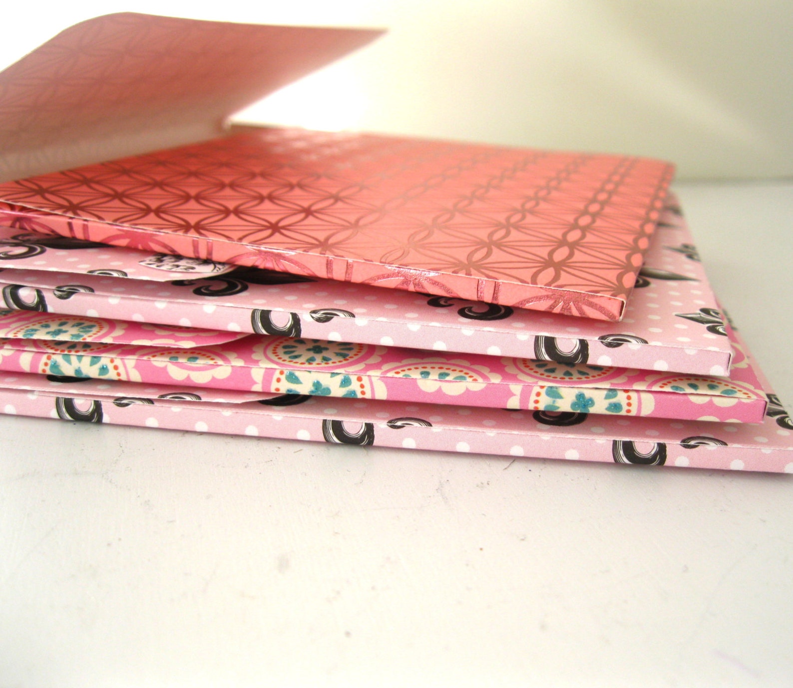 8 CD Envelopes Holders Cases Lipstick Red Rose DVD Sleeves Red Hearts ...