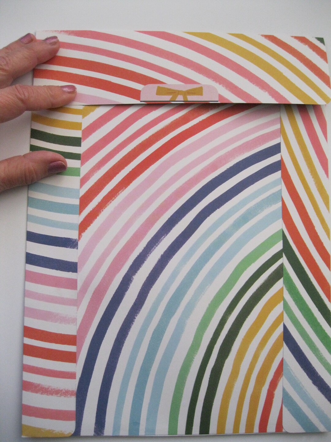 Five 9 X 12 Envelopes Rainbow Brights Modern Graphic Document Envelopes ...