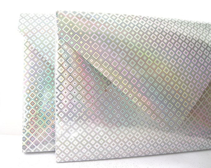 Silver Envelope Boxes Holographic A9 Qty 5 Brochure 1/2 Inch Deep ...