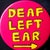 Deaf Badge Hearing Impaired Speak up I'm Deaf in One Ear Pinback Button ...