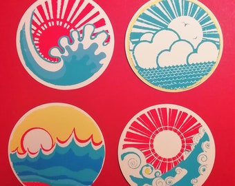 Japanese stickers | Etsy