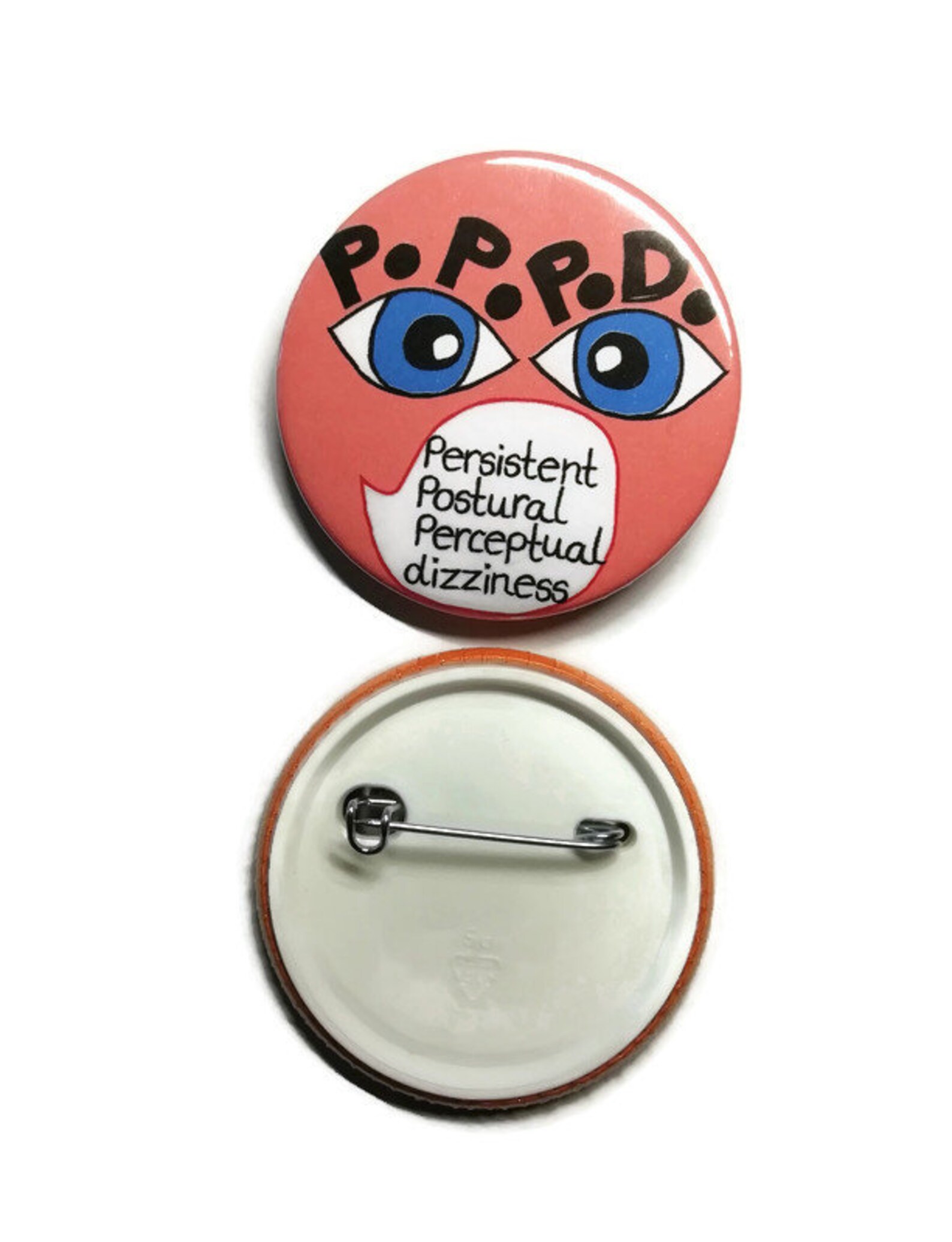 PPPD Button Badge Persistent Postural Perceptual Dizziness Vertigo ...