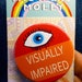 Visually Impaired Pin Badge Button Blind Low Vision Impairment - Etsy UK