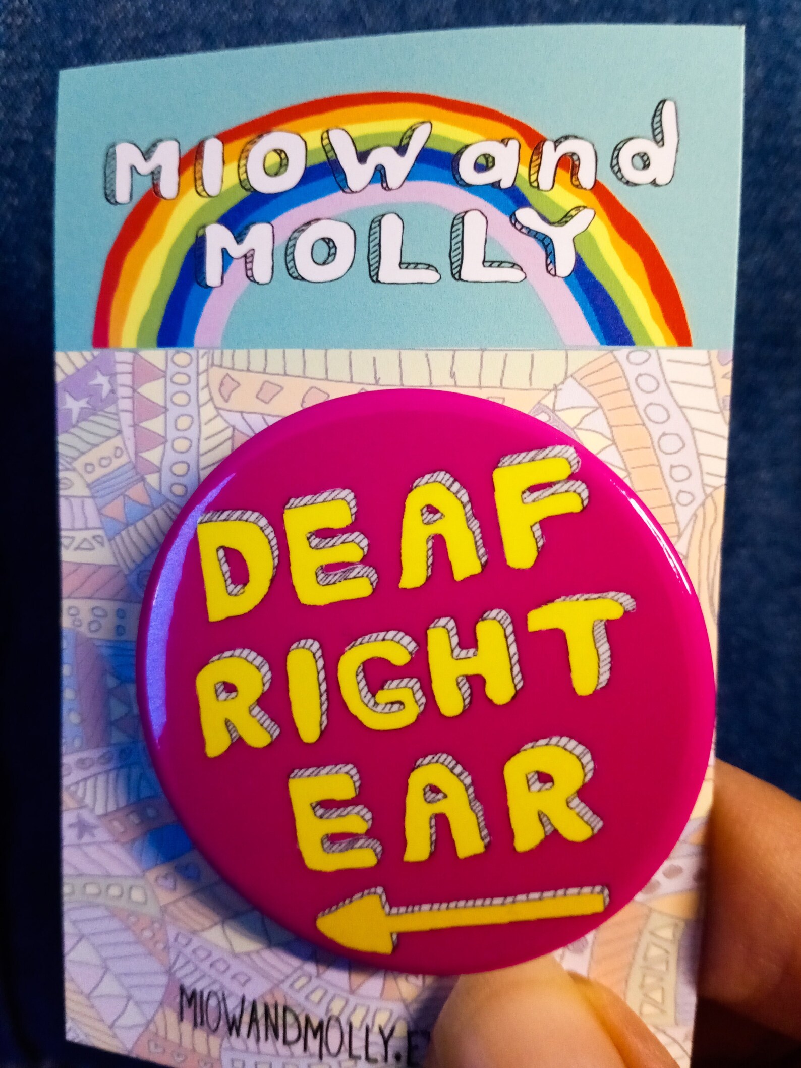 Deaf Right Ear Pin Badge Hard of Hearing Please Speak Clearly - Etsy UK