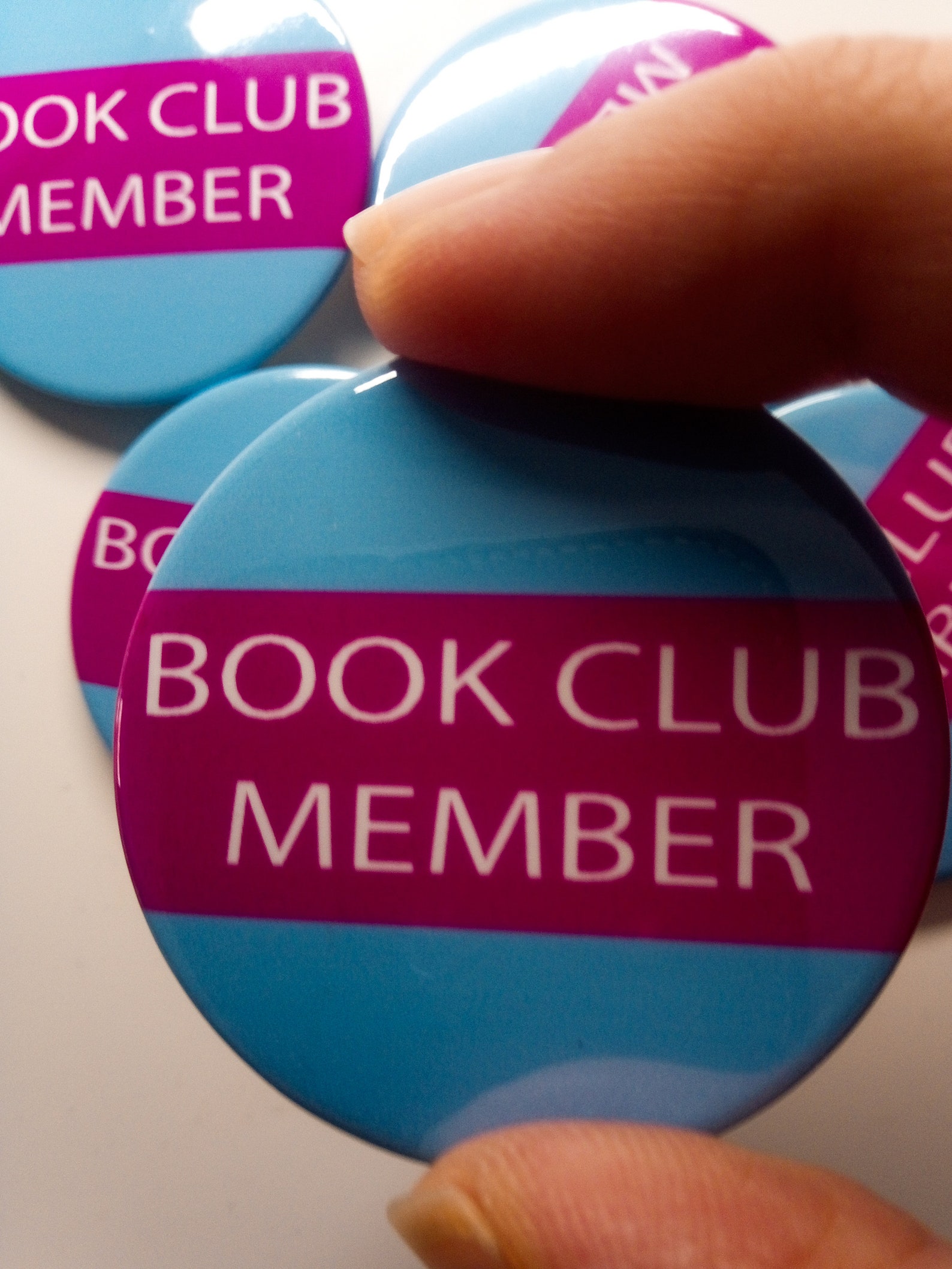 Book Club Member Pin Badge or Key Ring 45mm Book Lovers Gift - Etsy UK