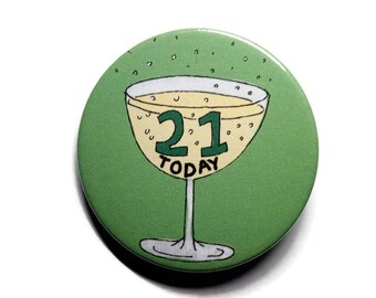 21st Birthday Pin | Etsy