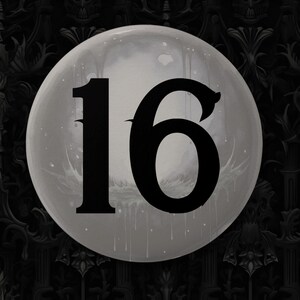 16th Goth Birthday, 16 Years Old Gothic Pin Badge Button, Sixteen ...