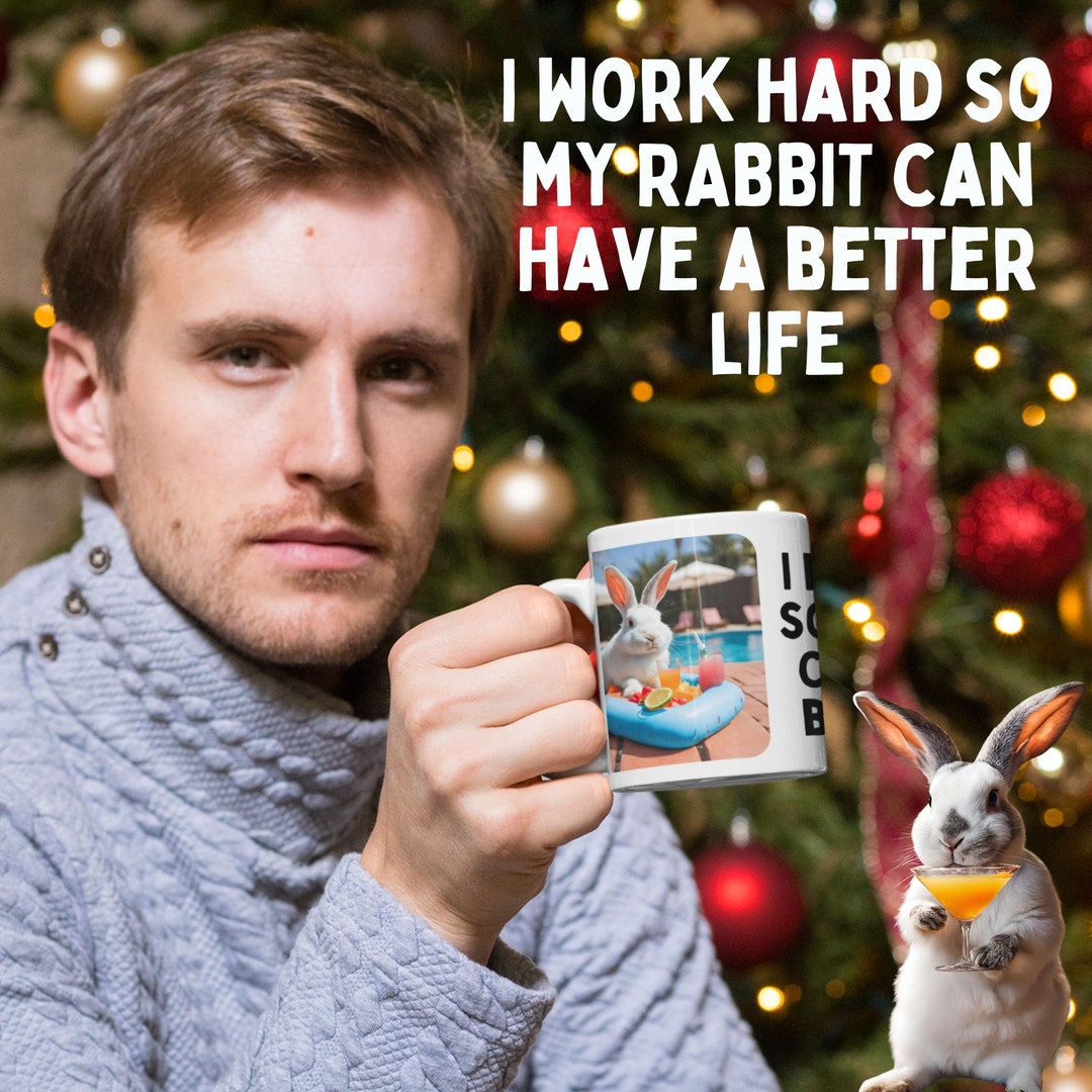 Rabbit Mug, Bunny Father, Pet Mother, Furry Friend, Lover of Rabbits ...