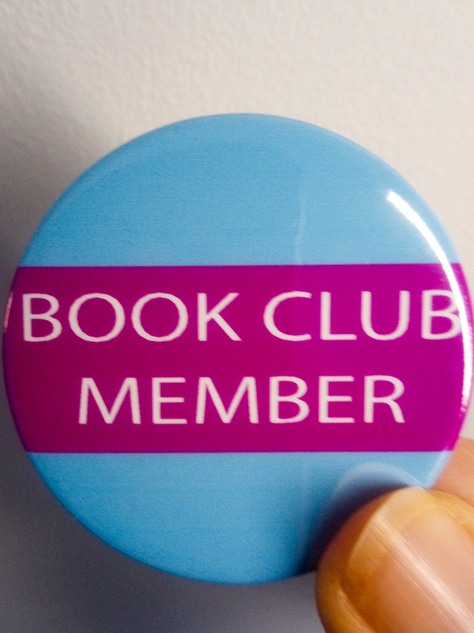 Book Club Member Pin Badge or Key Ring 45mm Book Lovers Gift - Etsy UK