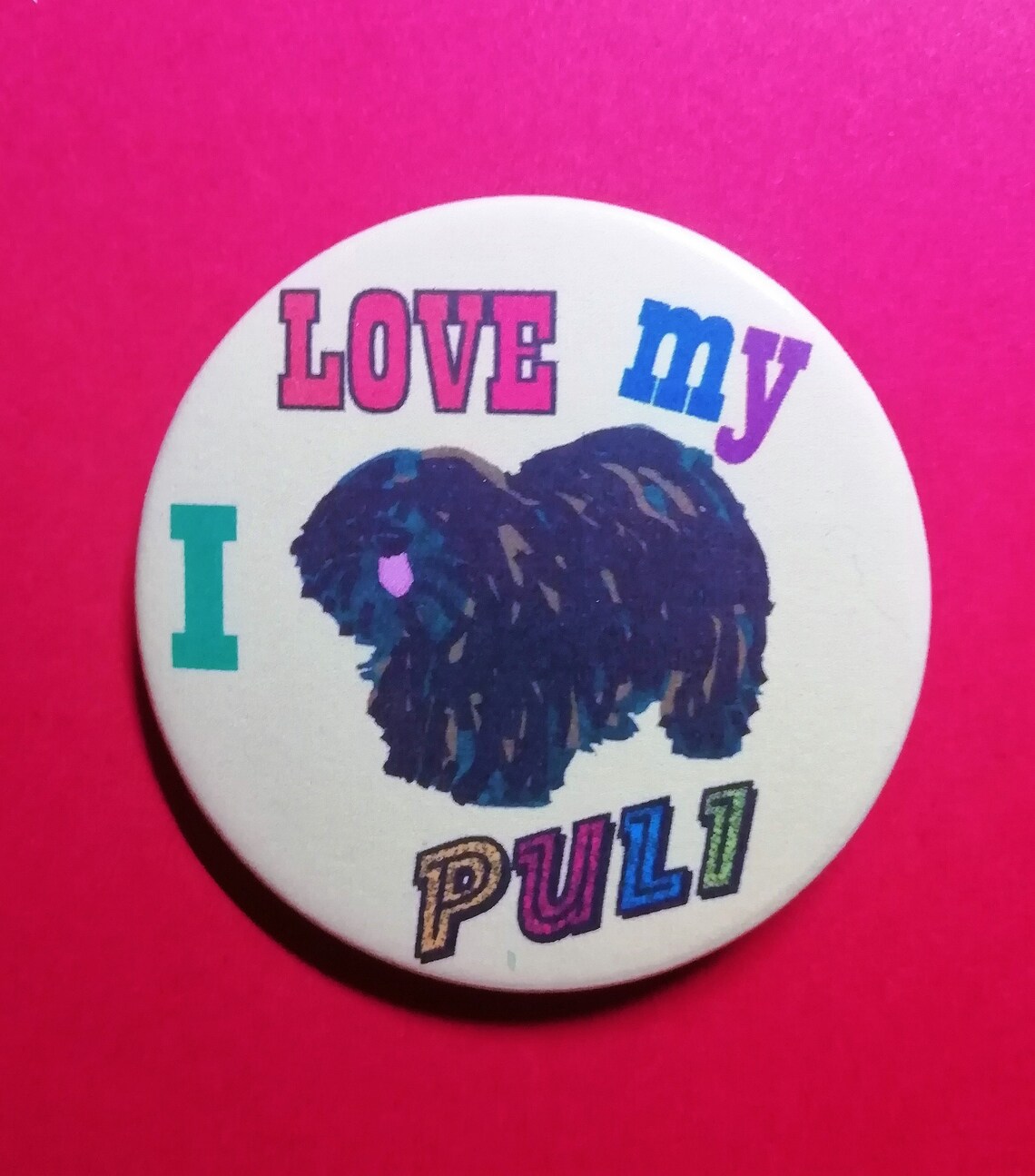Puli Dog pin badge or key ring Pooley dog breed lovers pin | Etsy Puli Dog pin badge or key ring Pooley dog breed lovers pin | Etsy