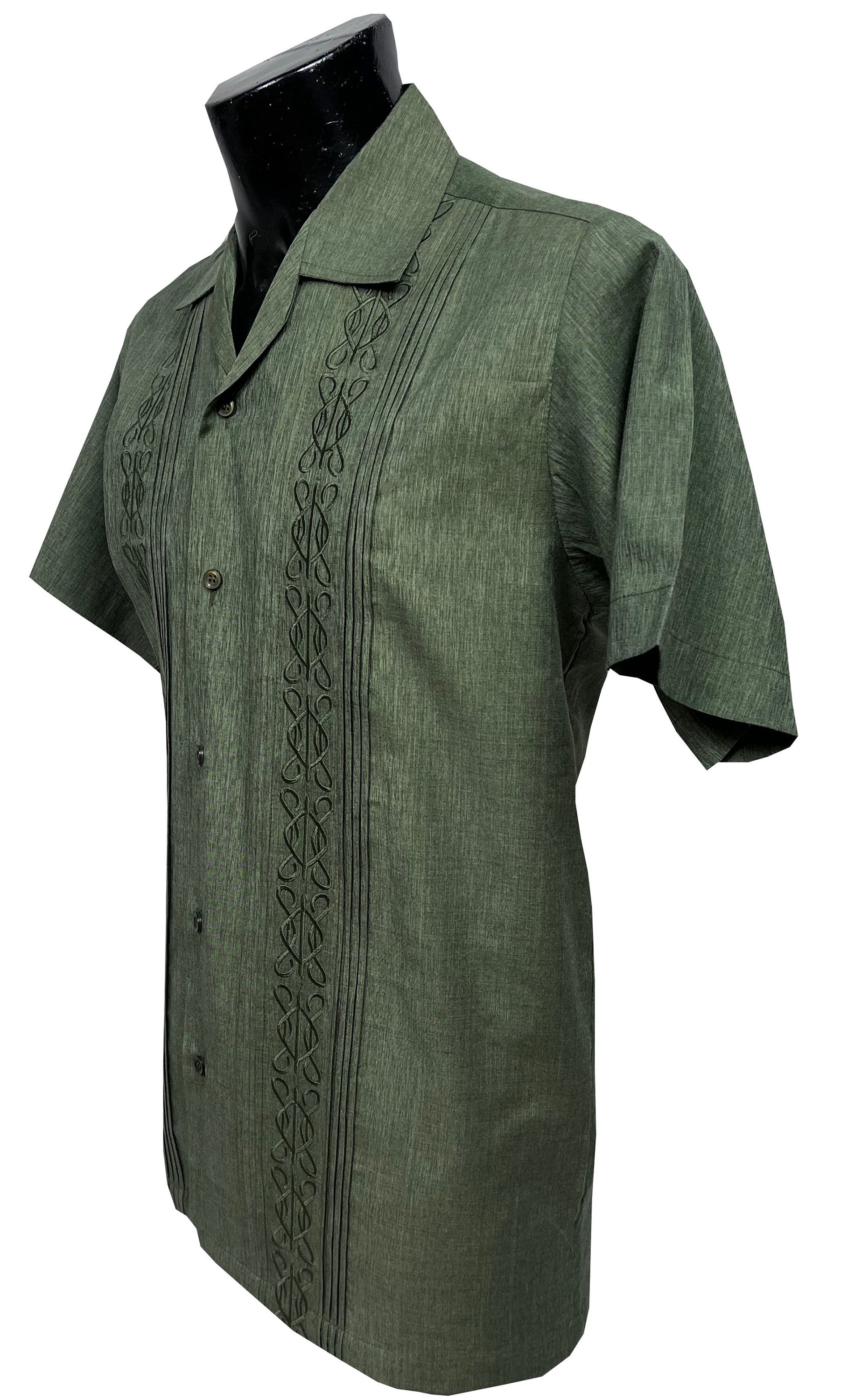 Men's Cuban Retro Vintage Guayabera Style Embroidered - Etsy