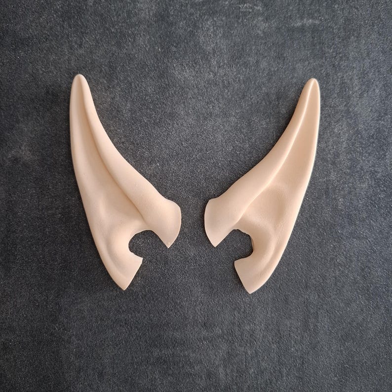 Elf Ears Latex Prosthetics for Cosplay and LARP Moon Shape - Etsy