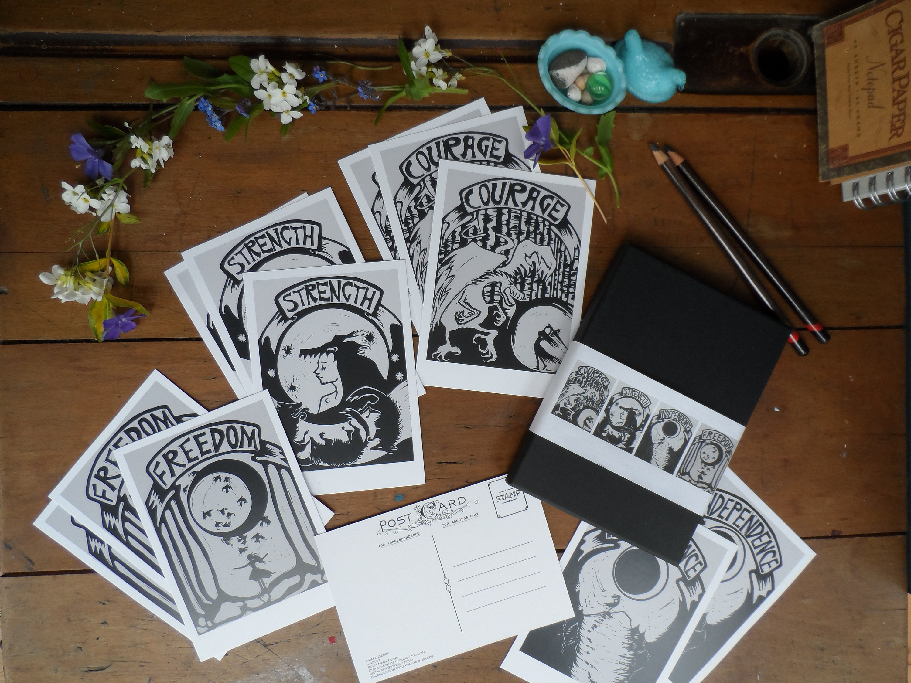 Gift Box Set of Twelve Postcards - From My Empowering Print Series ...