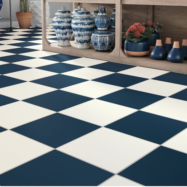 Peel and Stick Vinyl Floor Tile - Etsy