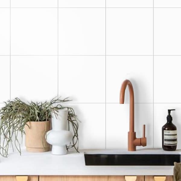 Tile Stickers White - Etsy