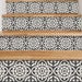 Encaustic Stair Riser Decals Peel and Stick Vinyl Stair Strips Waterproof Removable DIY Home ...