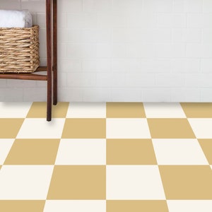 Tuscan & off White Checker Solid Tile Wall Stair Floor Self Adhesive ...
