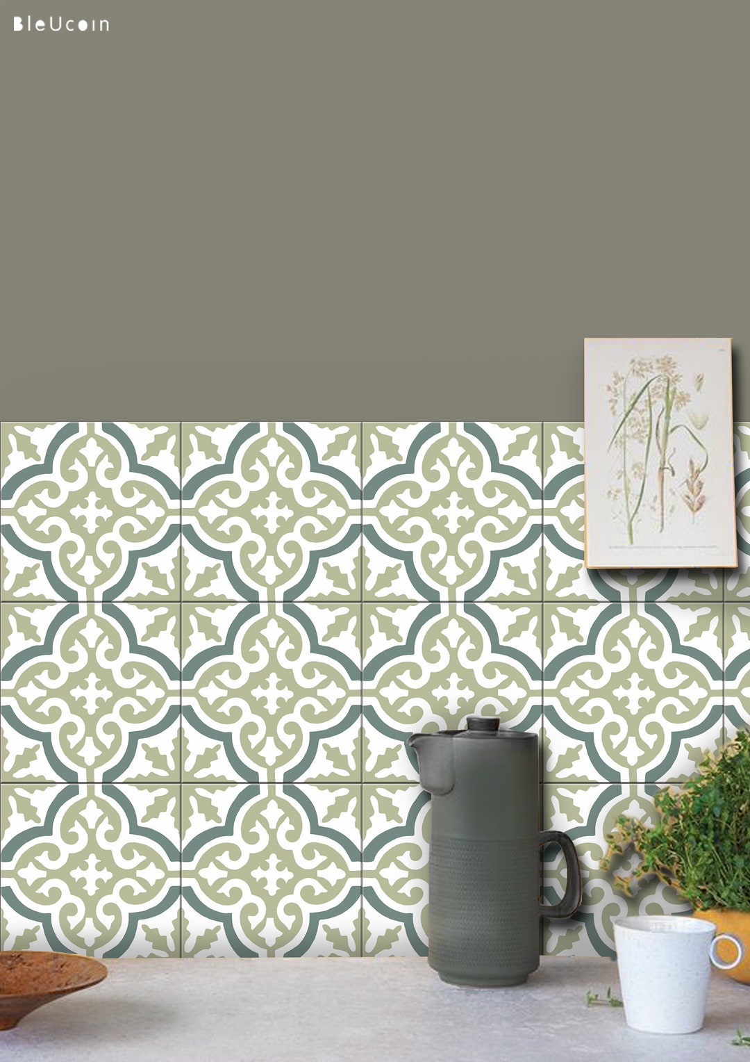Seasalt Peel and Stick Tile Stickers Kitchen Bathroom Backsplash Floor ...