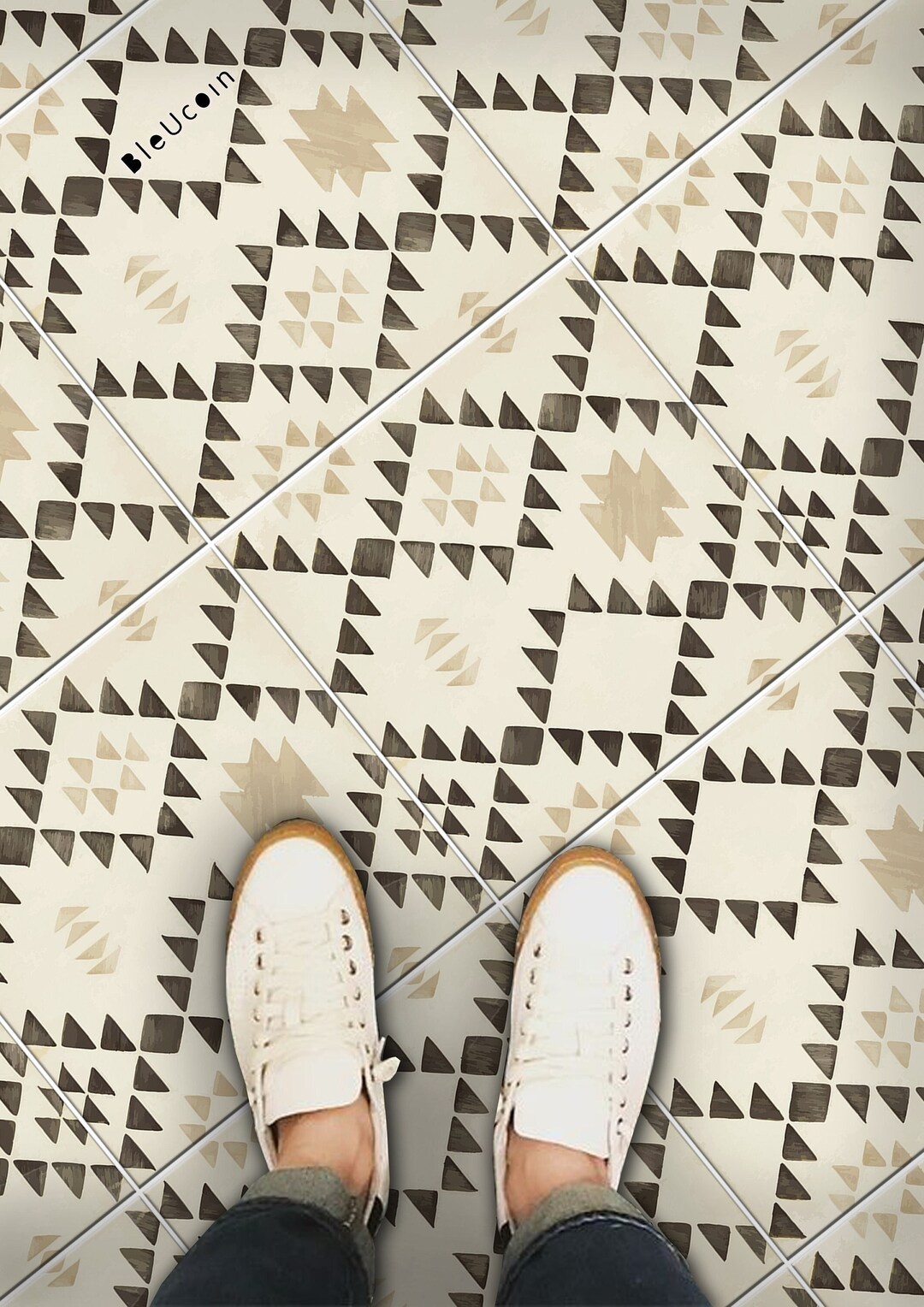 Cairo Vinyl Floor Tile Stickers Floor Decals-removable & Repositionable ...