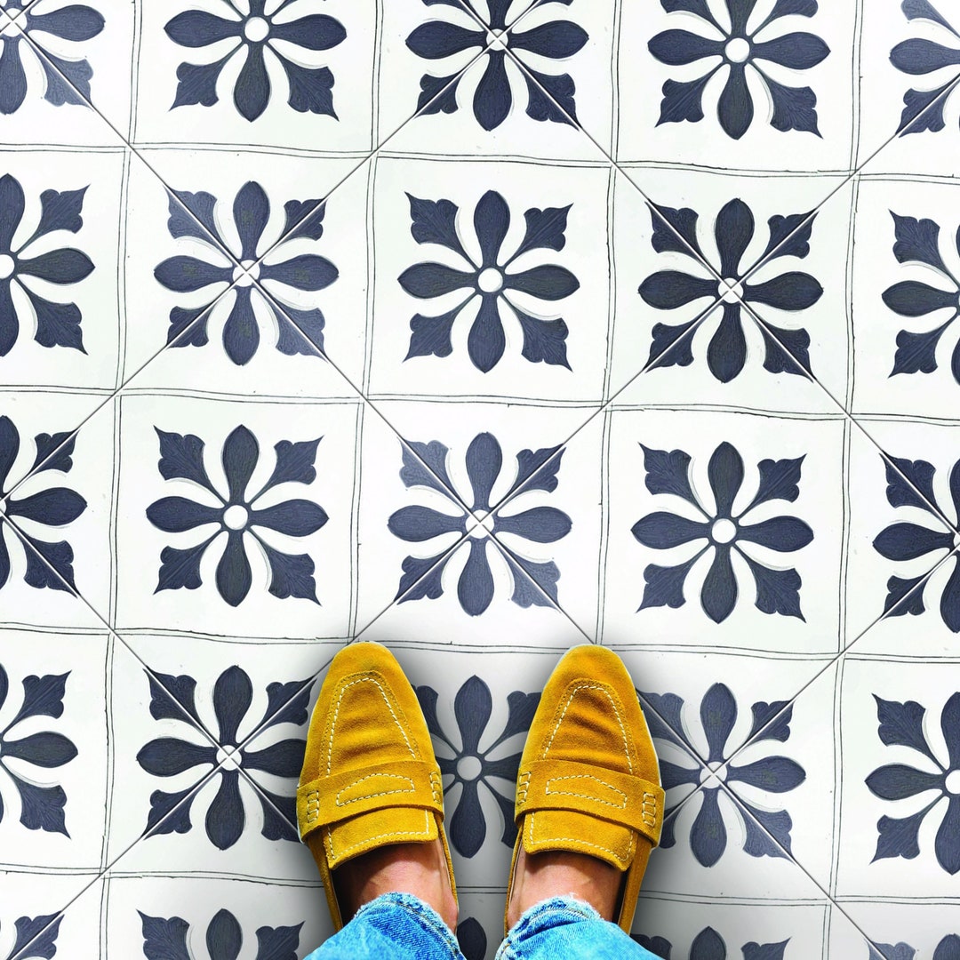 Solitano Peel & Stick Floor Tile Sticker I Removable Anti-slip Vinyl ...