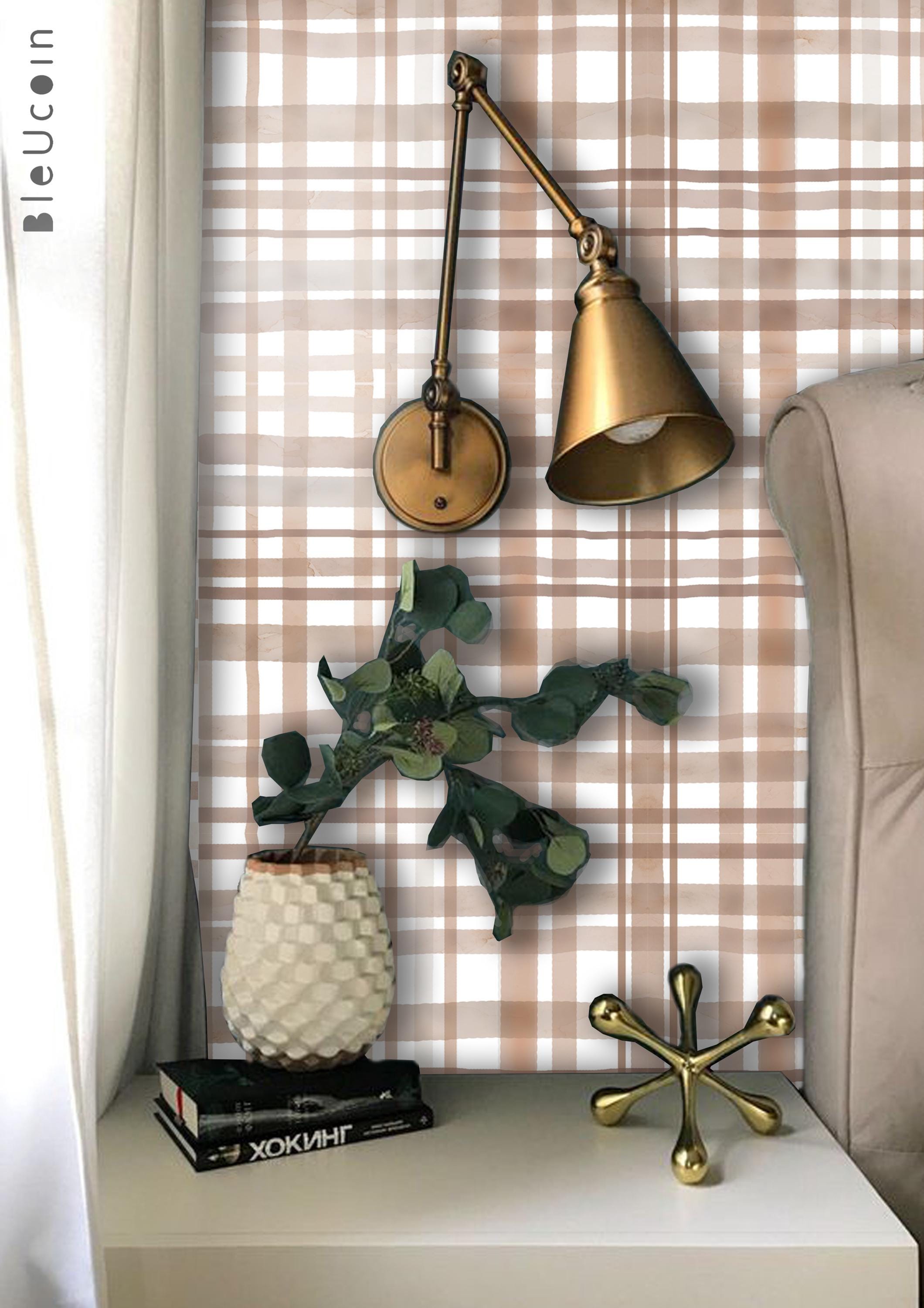 Barstow Checkered Wallpaper Wall Decal Removable Customizable Self ...