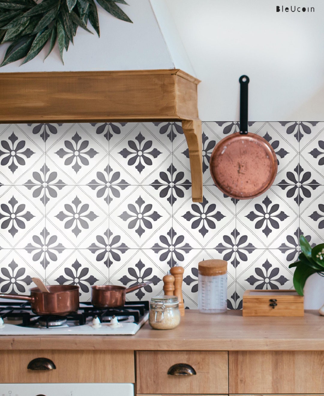 Solitano Peel & Stick Tile Sticker Kitchen Bathroom Backsplash Floor ...