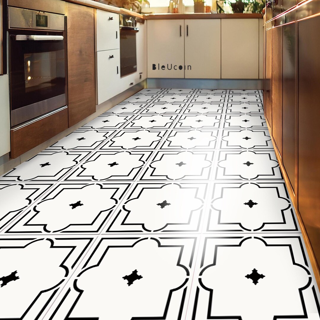 Dallas Peel & Stick Floor Tile Sticker I Removable Anti-slip Vinyl ...