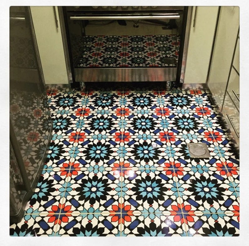 Tanjore Vinyl Floor Tile Stickers Floor Decals-removable & - Etsy
