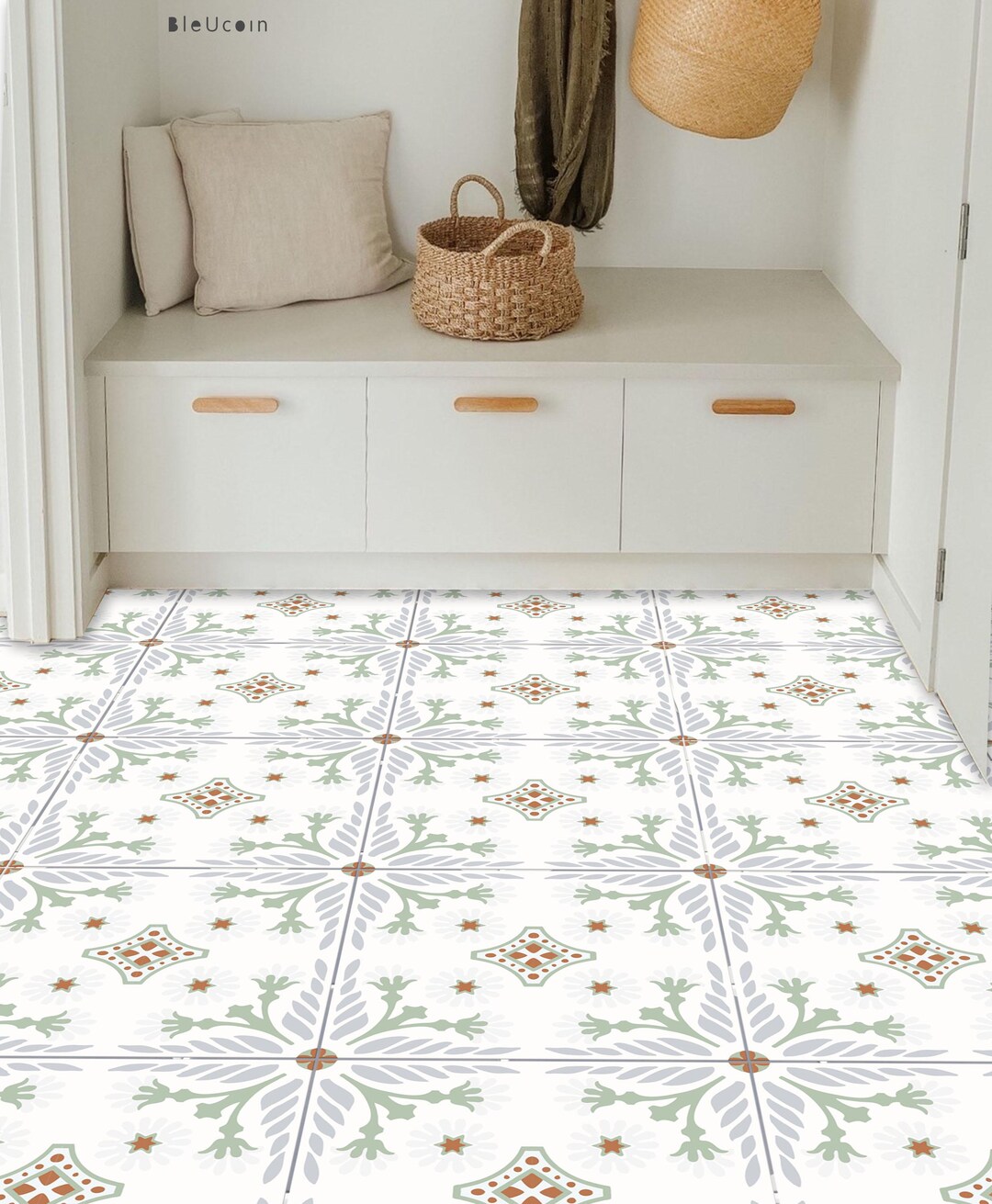 Cuba Peel & Stick Floor Tile Sticker I Removable Anti-slip Vinyl Decals ...