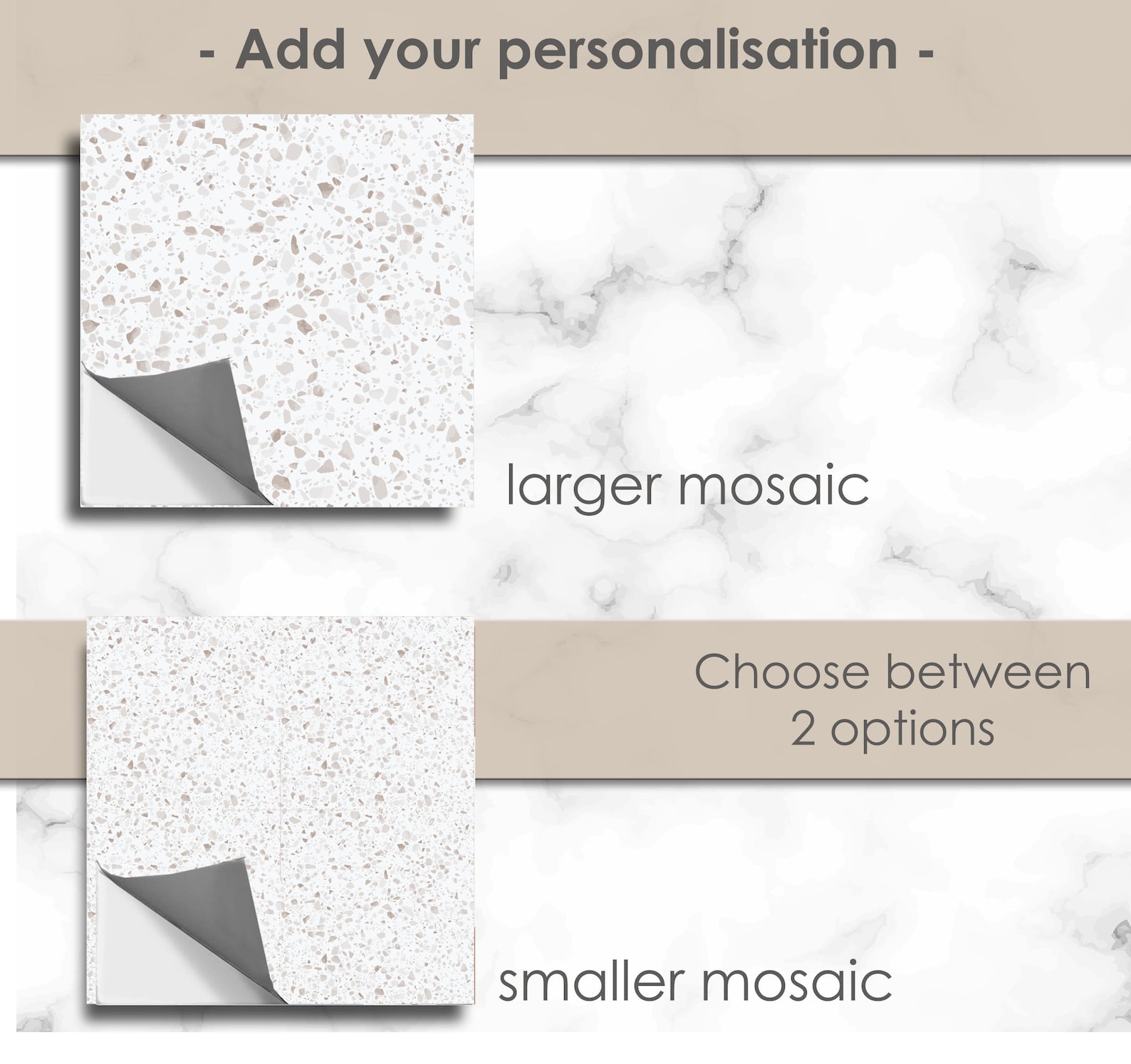 Quebec Terrazzo Peel & Stick Floor Tile Sticker Removable Anti-slip ...