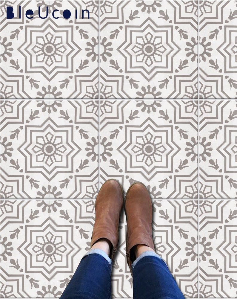 Antalya Light Vinyl Floor Tile Stickers Floor Decals - Etsy