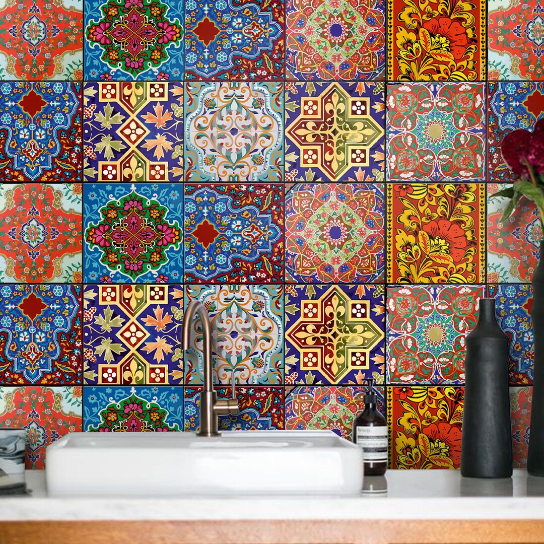 Moscow Peel and Stick Tile Stickers Kitchen Bathroom Backsplash Floor ...
