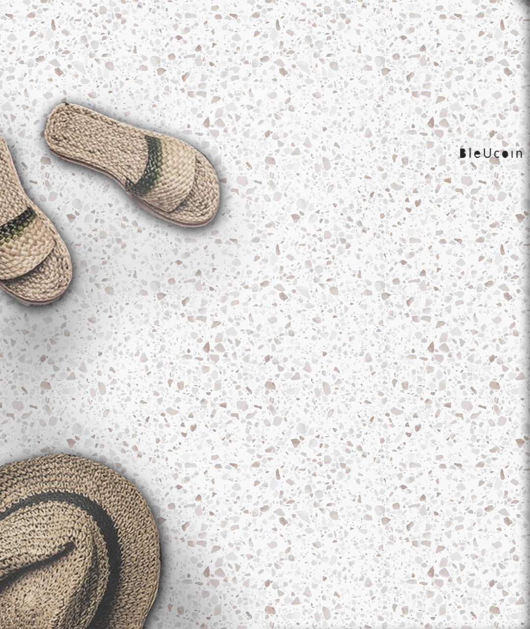 Quebec Terrazzo Peel & Stick Floor Tile Sticker Removable Anti-slip ...