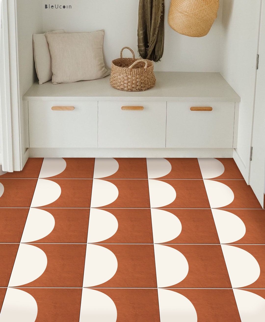Teramo Peel & Stick Floor Tile Sticker I Removable Anti-slip Vinyl ...