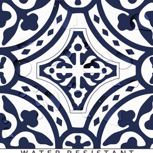 Loures Blue Vinyl Floor Tile Stickers Floor Decals removable ...