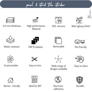 Mage Green Mosaic Tile Wall Stair Floor Self Adhesive Vinyl Stickers ...