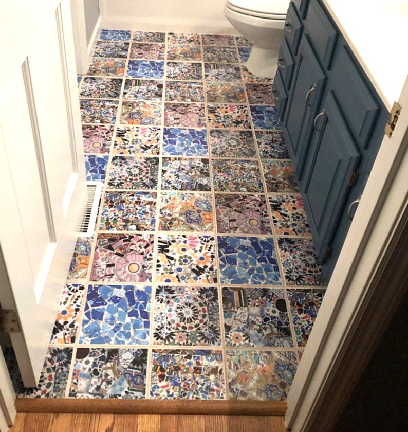 Gaudi Peel and Stick Tile Stickers Kitchen Bathroom Backsplash Floor ...