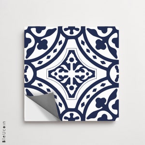 Loures Blue Peel & Stick Tile Stickers for Kitchen Bathroom Backsplash ...