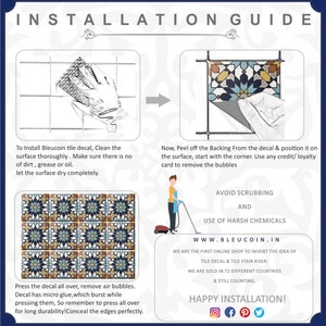 Tanjore Peel & Stick Tile Sticker for Tile Wall Floor Stair | Etsy