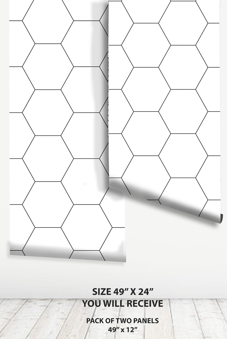 Hex White Kitchen Bathroom Backsplash Floor Panel Wall Tile - Etsy