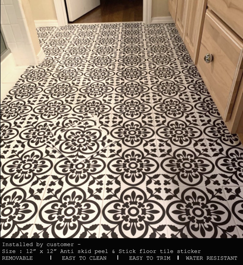 Berkane Peel and Stick Tile Stickers Kitchen Bathroom Backsplash Floor ...