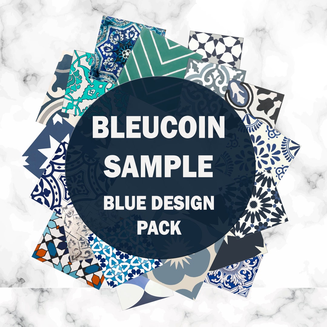 Sample Pack for Bestseller Blue Designs for Kitchen Bathroom Floor ...