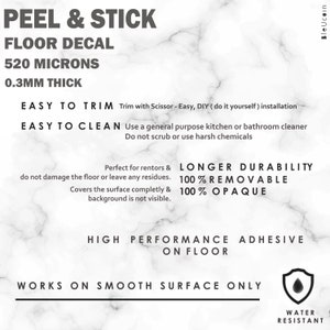 Positano Wood Vinyl Floor Tile Sticker Floor Decals-removable ...