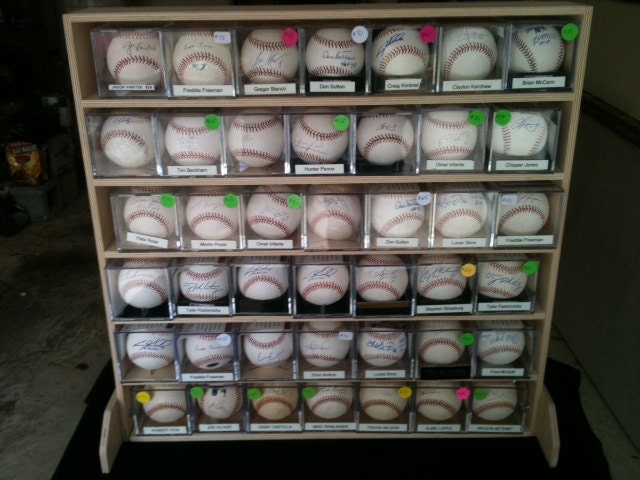 Handmade Baseball Display Shelf*. Baseballs and Plastic Cases Not ...