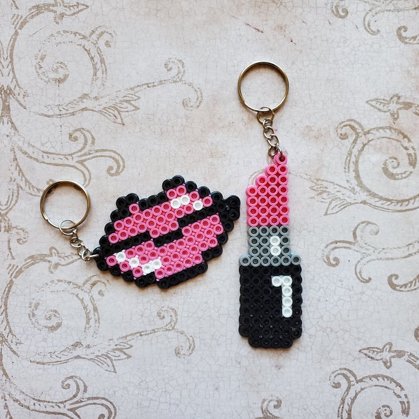 Perler Bead Keychain - Etsy