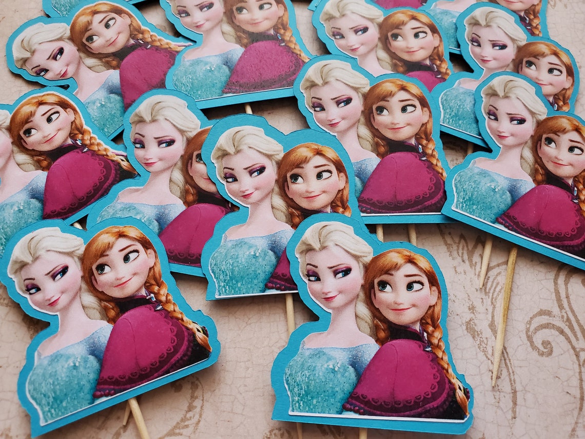 ELSA From Frozen Cupcake Toppers GM-24 - Etsy